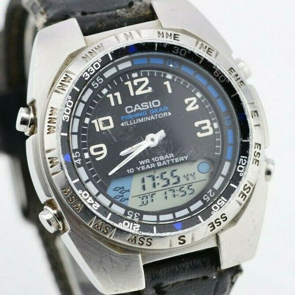 Vintage Casio Fishing Gear Analog Digital Quartz AMW-700 JDM G235/115.3 ...