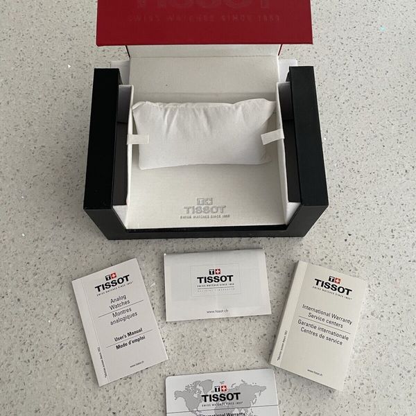 Genuine Original Tissot Swiss Watch Case Box Complete with Booklets ...