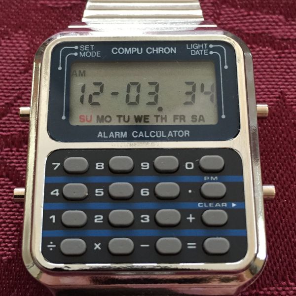 Compu Chron Alarm Calculator Watch, NEW IN BOX | WatchCharts