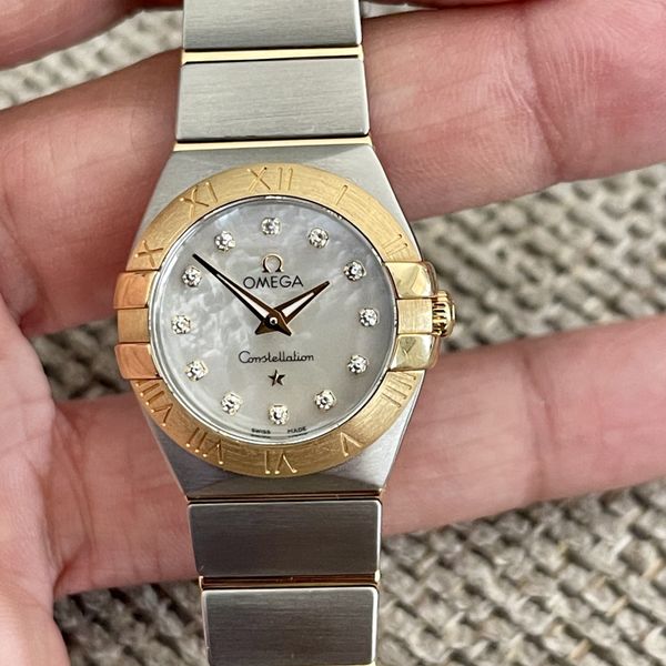 FS OMEGA Constellation Women’s Mother of Pearl Gold & diamonds Watch ...