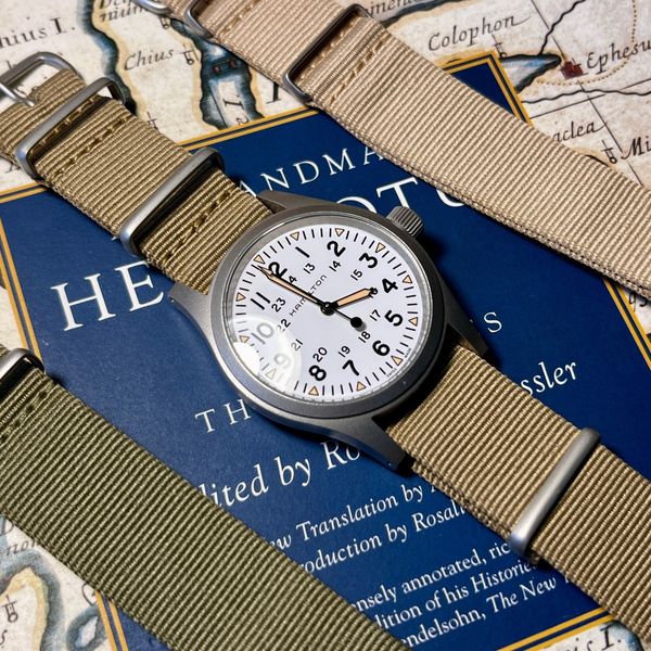 SWISS WATCH - Hamilton Khaki Field Mechanical 38mm - WHITE ...