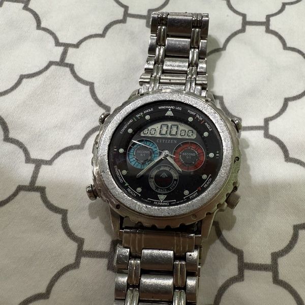 Citizen Promaster C050-088379K Vintage Digital Analyzer Yacht Timer ...