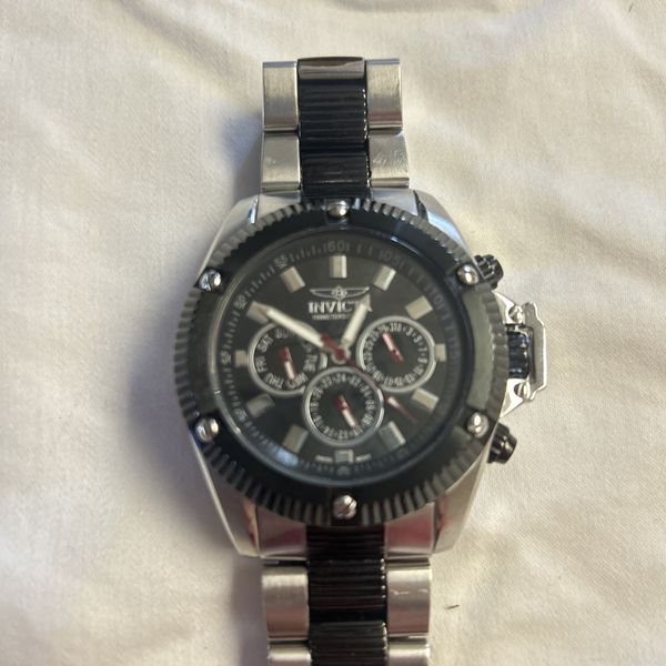 Invicta Model 5715 Black Stainless Steal Menâ s Watch Read Description ...