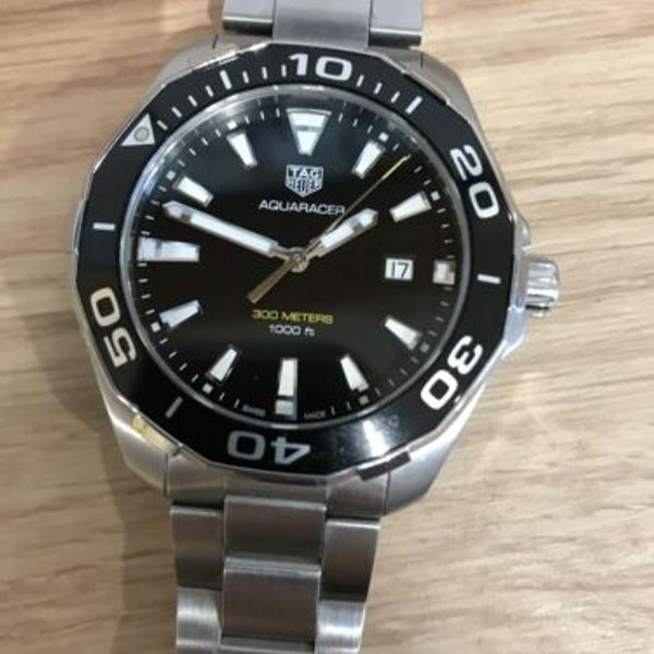 Tag Heuer - Aquaracer - WAY101A - 43mm - Quartz - Men's Watch | WatchCharts