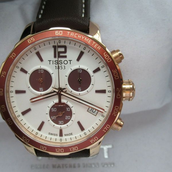 TISSOT QUICKSTER T095417A CHRONOGRAPH TACHYMETER DATE WORN ONCE BOXED ...