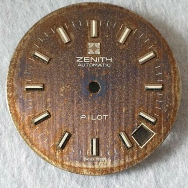 Vintage ZENITH PILOT dial for parts | WatchCharts Marketplace