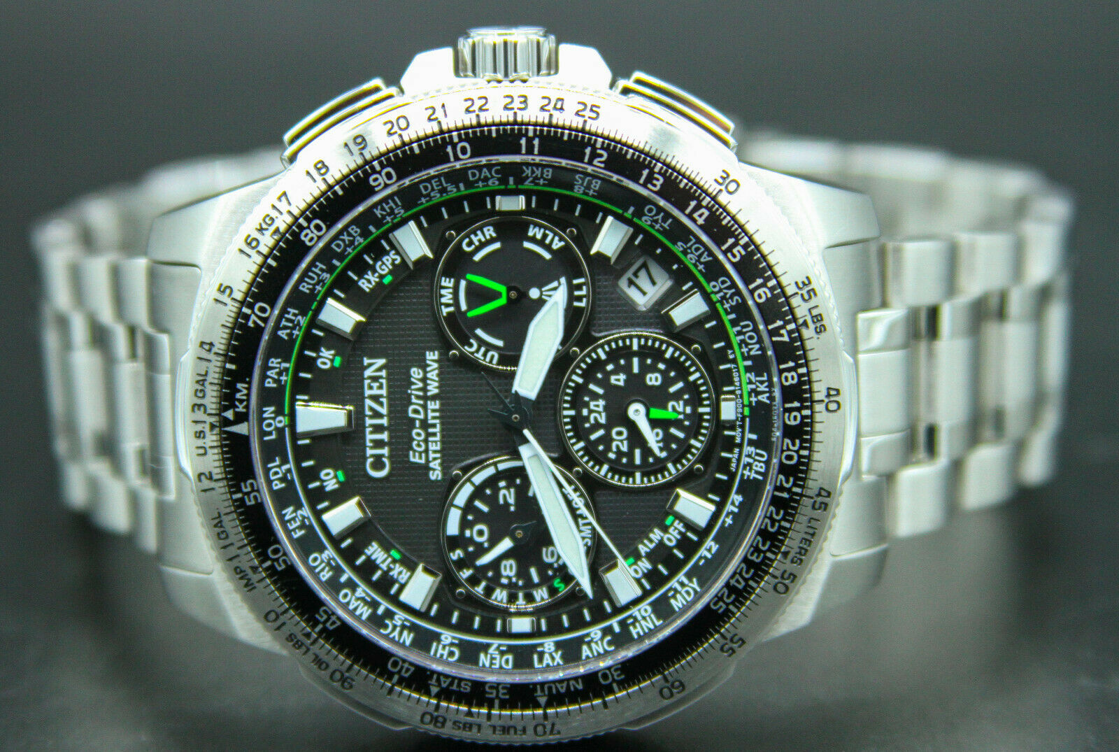 Citizen Promaster Navihawk GPS Chrono Stainless Steel Watch CC9030-51E ...