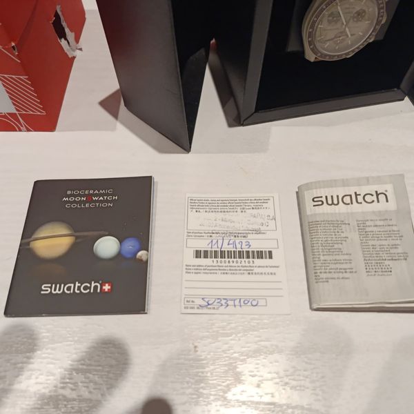 Swatch x OMEGA Bio Ceramic Moonswatch Mission to Saturn Bioceramic ...