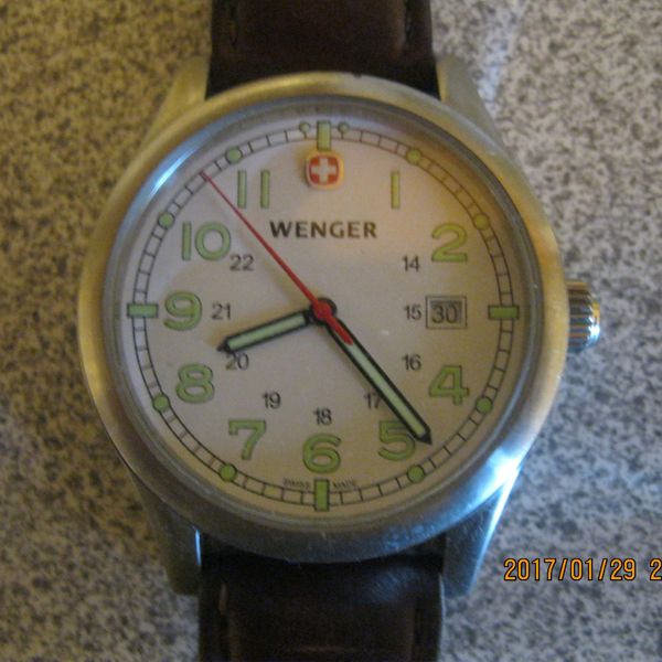 Nice affordable WENGER 41mm 7240X/T field watch | WatchCharts Marketplace