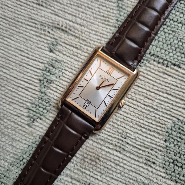 Mens Rotary Vintage Style Tank Watch | WatchCharts Marketplace