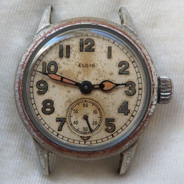 WW2 Elgin Army Ordnance Dept Military Grade 554 Wrist Watch c1944 ...