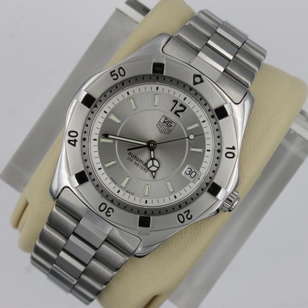 Tag Heuer WK2116.BA0311 Mens 2000 Series Watch Automatic Silver Stainless Steel | WatchCharts ...