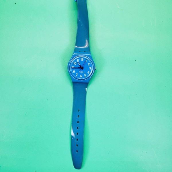 Vintage Swatch Watch Blue 2009 | WatchCharts Marketplace