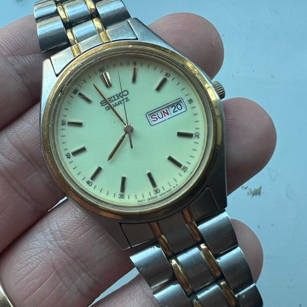 [WTS] Seiko day date quartz full lume dial - $45 | WatchCharts Marketplace