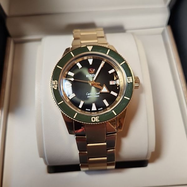 Rado Captain Cook Automatic Green Dial Men's Watch R32136323 Worn For ...
