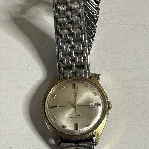 Vintage 1969 Timex 21 Jewel Prestige Collection Men Watch Keeps Time ...