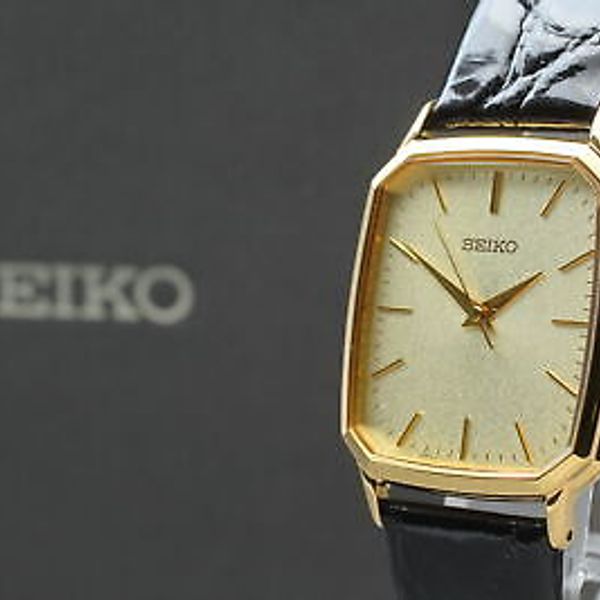 [T MINT] Box New Batt Seiko Dolce 8J41-0AK0 Gold Square Men's Quartz From JAPAN | WatchCharts ...