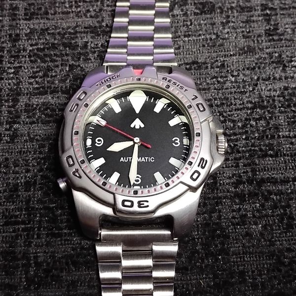 Custom Made Timex Reef Gear Diver Case Quartz Watch 1. Sweep Secs ...