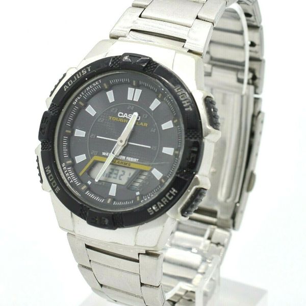 Casio AQ-S800W Module 5208 Tough Solar World Time Men's Watch Analog ...