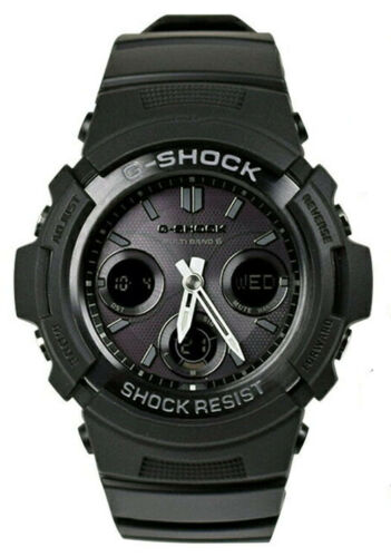 Casio G-Shock Ana-Digi Tough Solar Atomic 200m Black Resin Watch ...