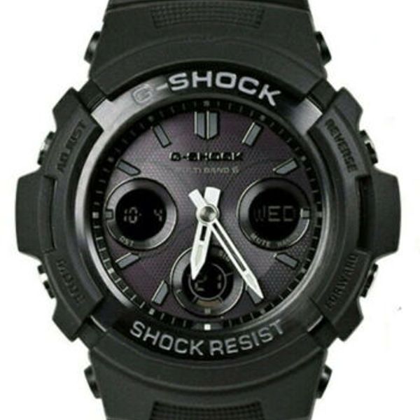 Casio G-Shock Ana-Digi Tough Solar Atomic 200m Black Resin Watch ...