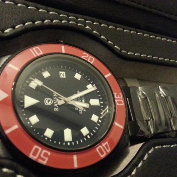 FS: Raven Deep Tech DLC w/ Red bezel SOLD | WatchCharts Marketplace