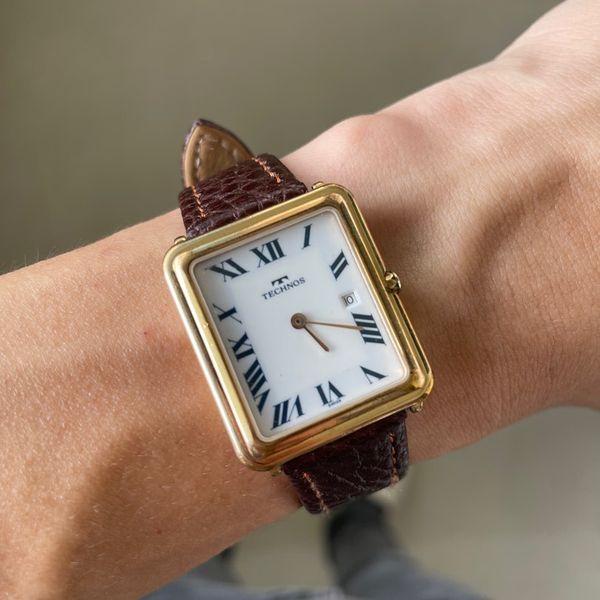 1980s ️‍🔥Rare Vintage Technos tank Swiss watch | WatchCharts Marketplace
