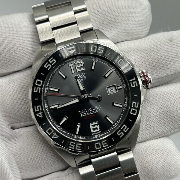 Tag Heuer Men's Formula 1 Grey Automatic Watch 43mm WAZ2011.BA0842 ...