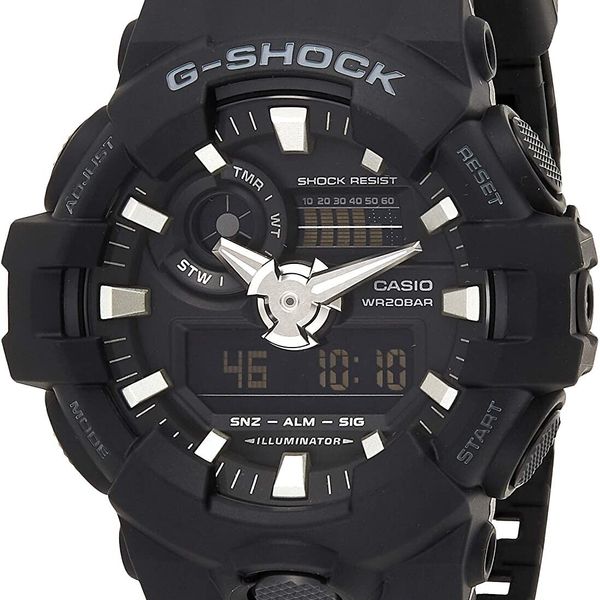Casio G-shock GA-700-1BER Black Men's Analog Digital Dual Time Resin ...