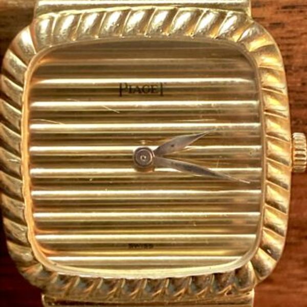 Piaget 18k Solid Yellow Gold Quartz Watch 74.8 Grams Vintage ...