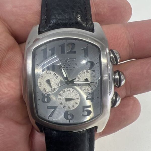 Invicta Watch With Day/date Black Strap | WatchCharts Marketplace