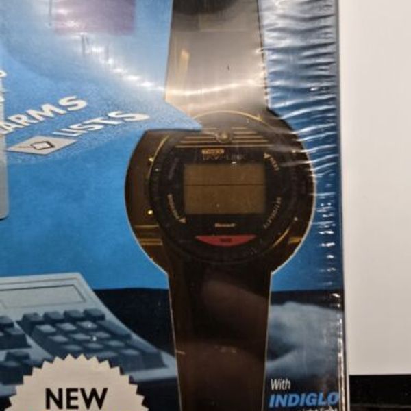 Rare Timex Data Link Model 150 Watch - Sealed, Vintage PC Sync by Light ...