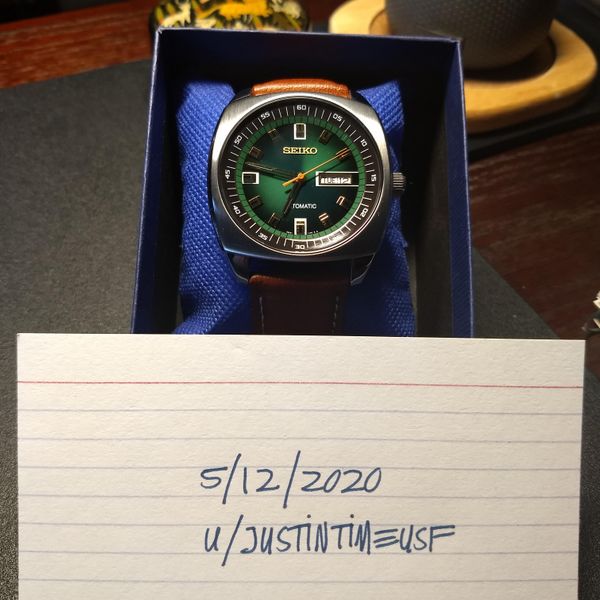 [WTS] Seiko Recraft SNKM97 Green Dial with Brown Leather Strap ...
