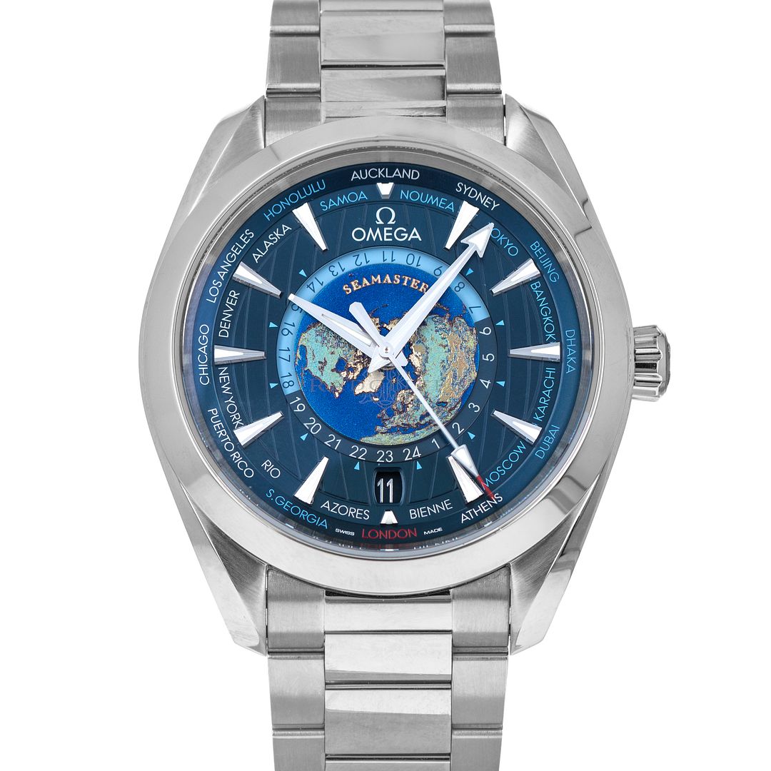 [$6,950 USD] Omega Seamaster Aqua Terra World Timer 220.10.43.22.03.001 ...