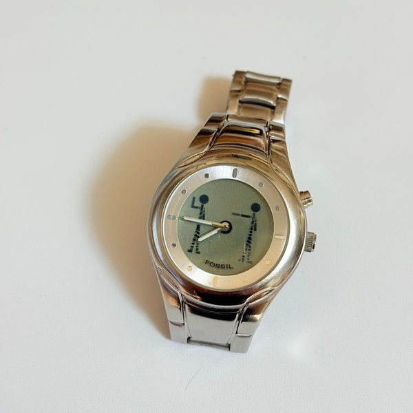 FOSSIL BIG TIC JR 8195 Stickman Pictogram Analog Watch | WatchCharts ...