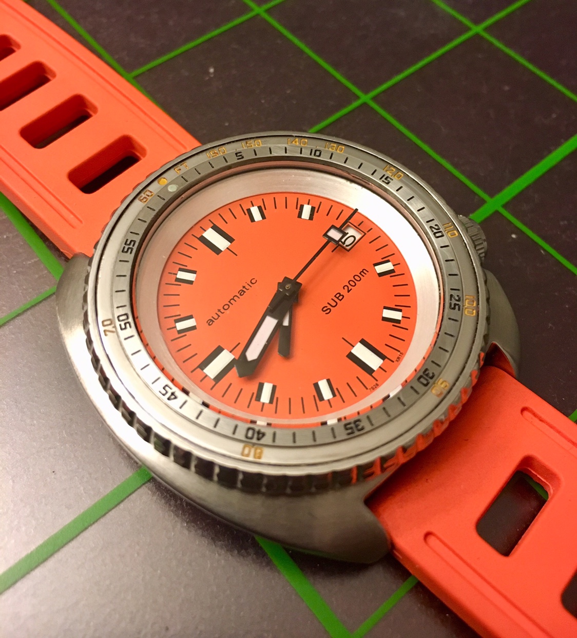 FS: Seiko orange DOXA homage (SOXA) SRP turtle case (srpa21,srp777 ...