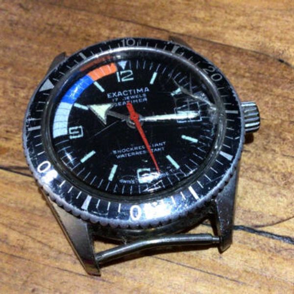 Exactima watch 17 Jewel Sea Timer Working | WatchCharts Marketplace