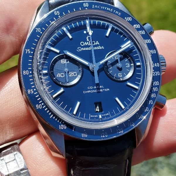 Omega Speedmaster, titanium case, blue dial | WatchCharts