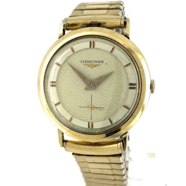 Vintage Longines Manual Wind 10K Gold Filled 32mm Textured Dial Watch ...