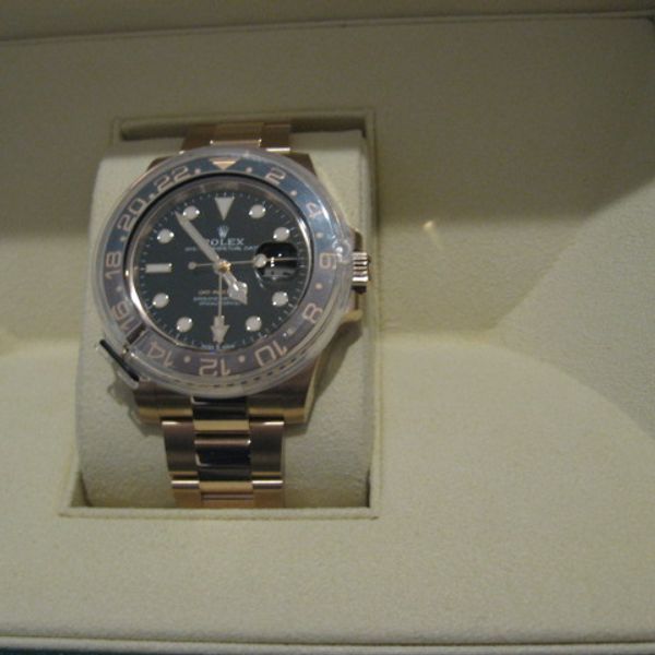 Fs: Rolex nib rose gold gmt master ii 126715 | WatchCharts