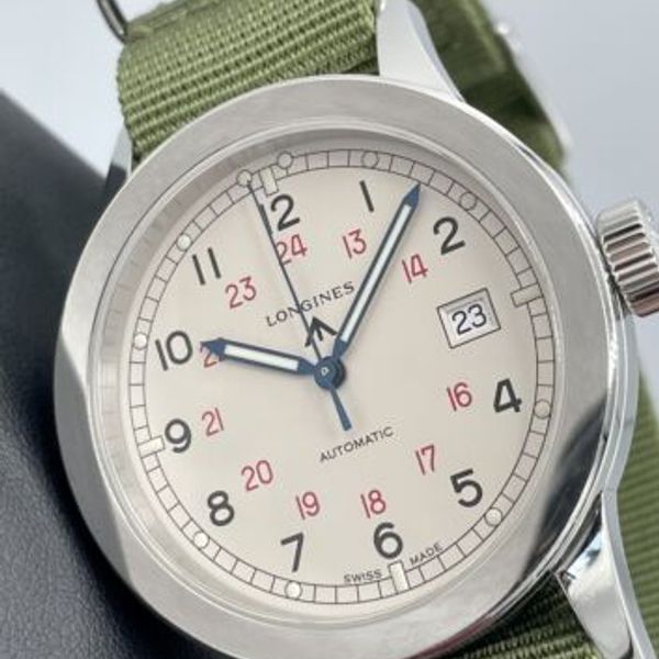 LONGINES HERITAGE Military COSD Swiss Automatic L2.832.4.73.5 40mm ...