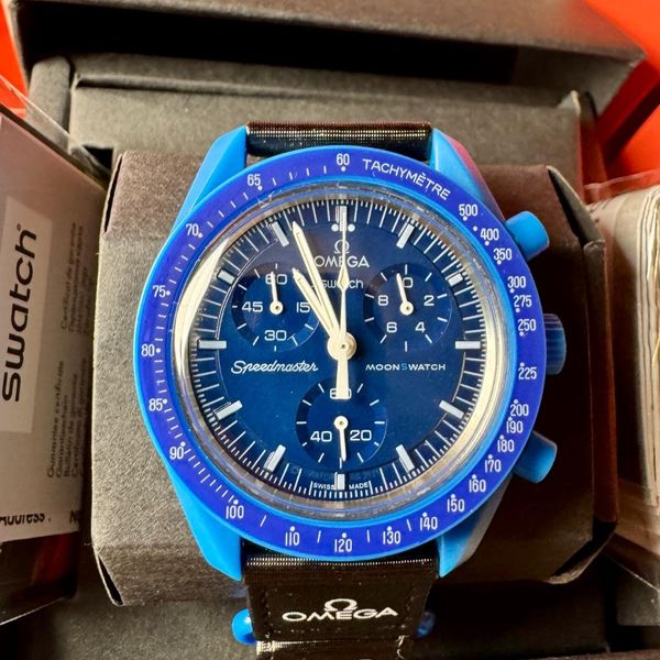 Swatch x OMEGA MoonSwatch Mission to Neptune - New, Full Set, Deep Blue ...