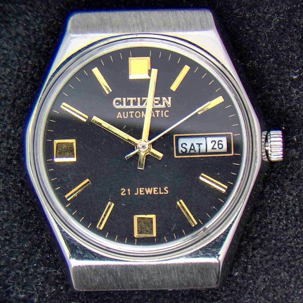 Citizen Black Dial Men's Automatic Cal. 8200A Watch (Vintage) --Not ...