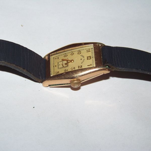 Vintage Lord Elgin Manual Wind Men's Rectangular Tank Watch Art Deco ...