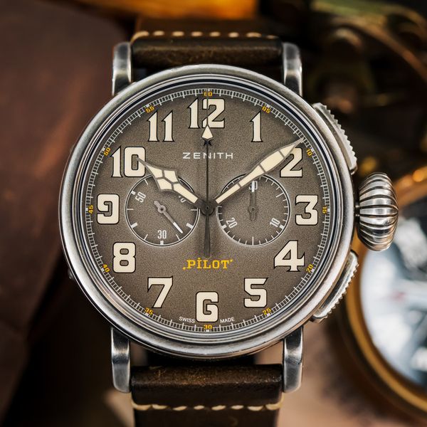FSOT: Zenith Heritage Pilot Type 20 Ton-Up Chronograph – BOX & CARD ...