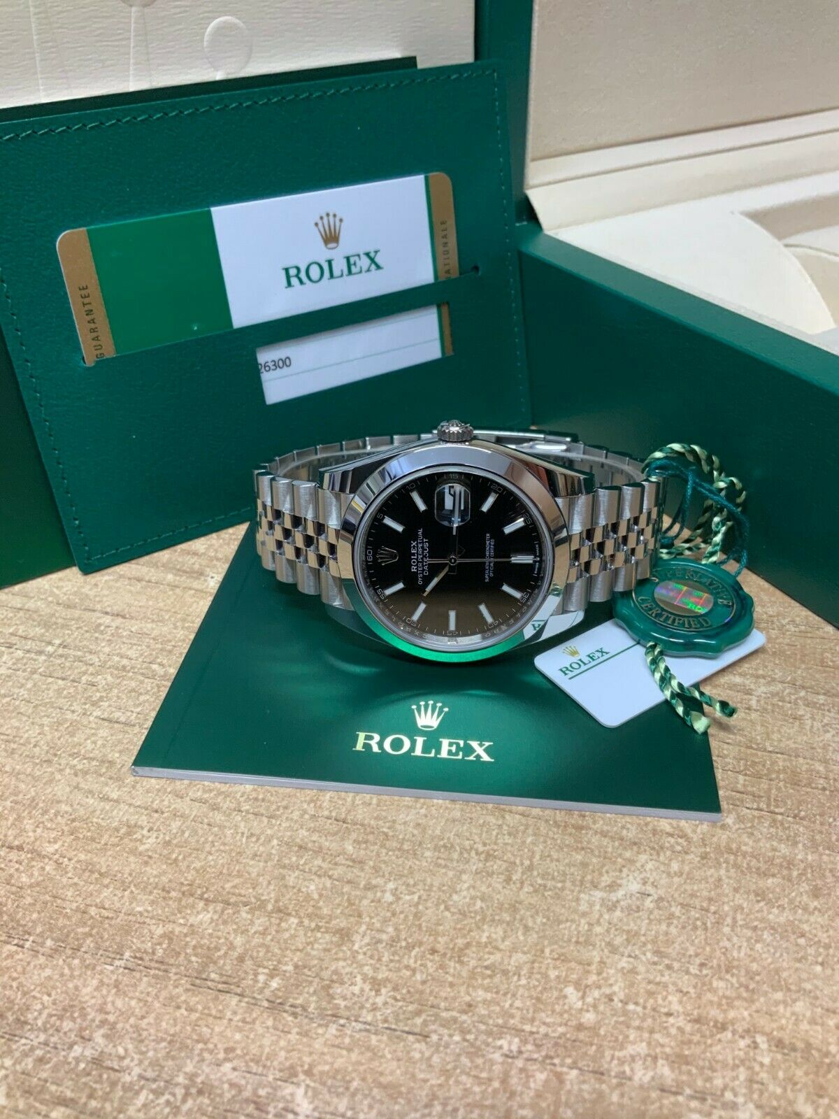 Rolex Datejust 41 126300 Black Dial BOX AND PAPERWORK 2020 UNWORN ...