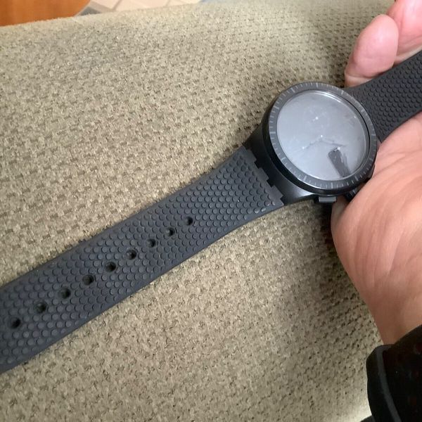 Swatch Watch PIEGE (SUSB104) - Black New Batt Glass Ding by #3 looks ...