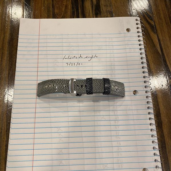 [WTS] 20mm Aaron Bespoke / Combat Straps gray stingray $180 ...