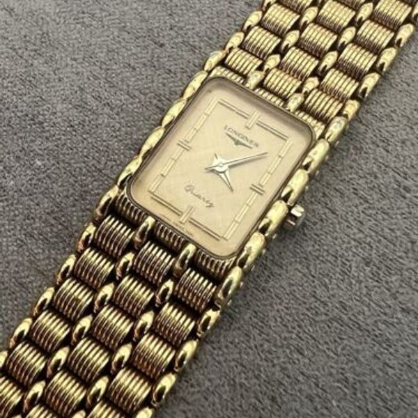 Longines 17mm Gold Tone Quartz Unisex Vintage Swiss MZ5713 Swiss 0961 ...