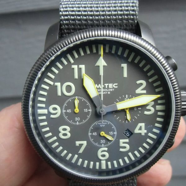 LUM TEC COMBAT B55 SAPPHIRE CRYSTAL QUARTZ WATCH (BLUE LUME) (NO. 133 ...